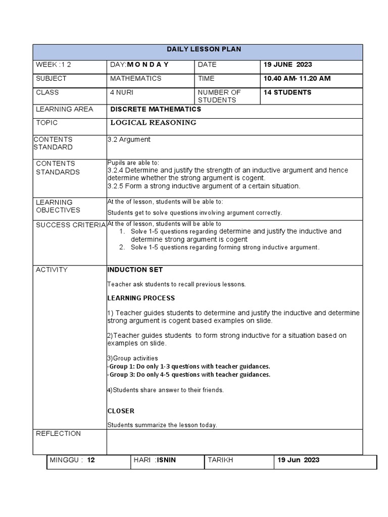 RPH m12 | PDF | Argument | Inductive Reasoning