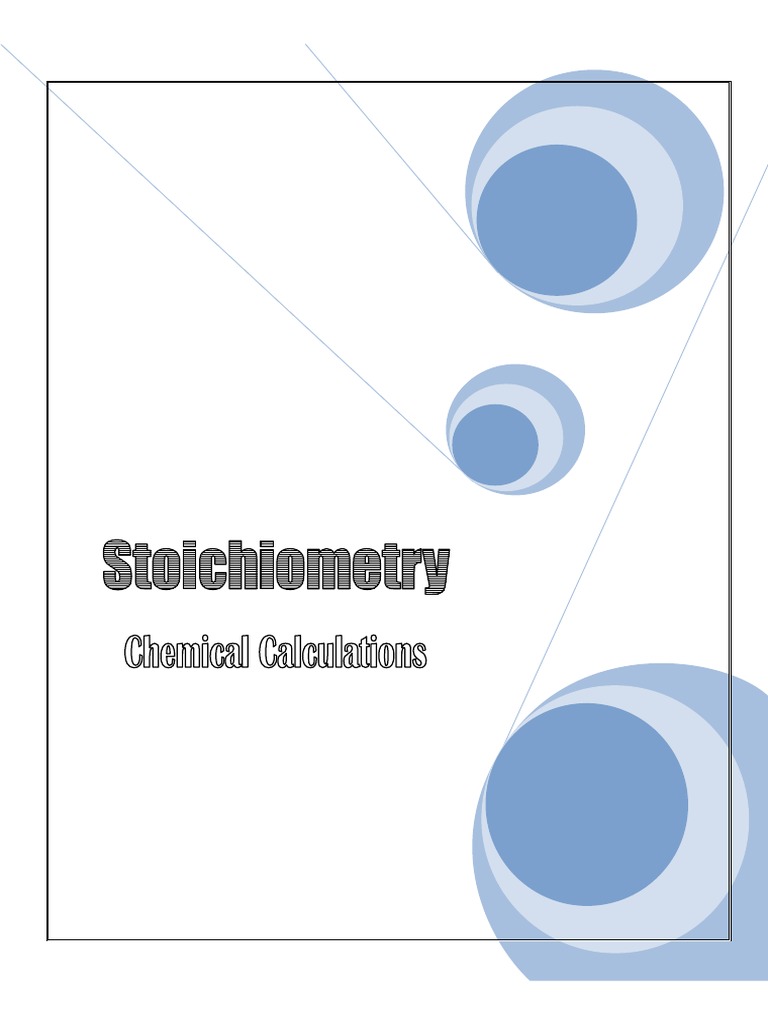 Stoichiometry Notes | PDF | Mole (Unit) | Stoichiometry
