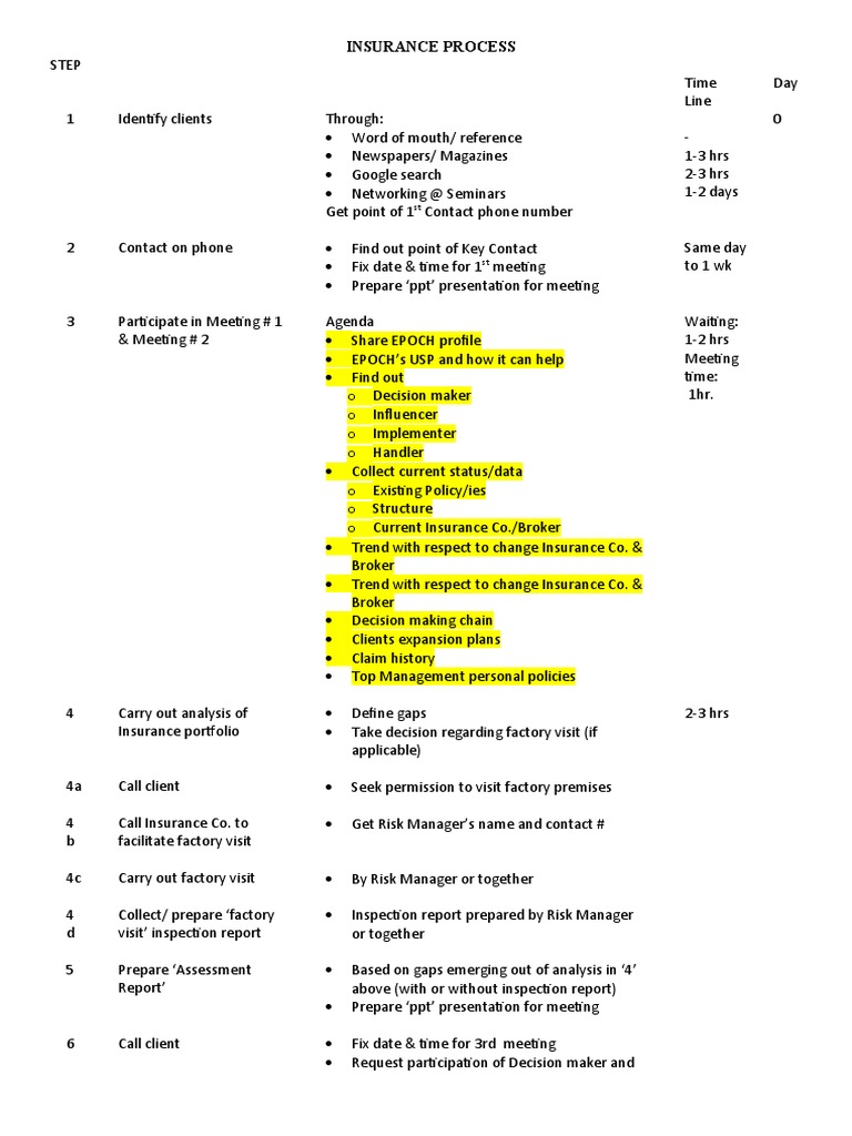 Insurance Process | PDF | Insurance | Cheque