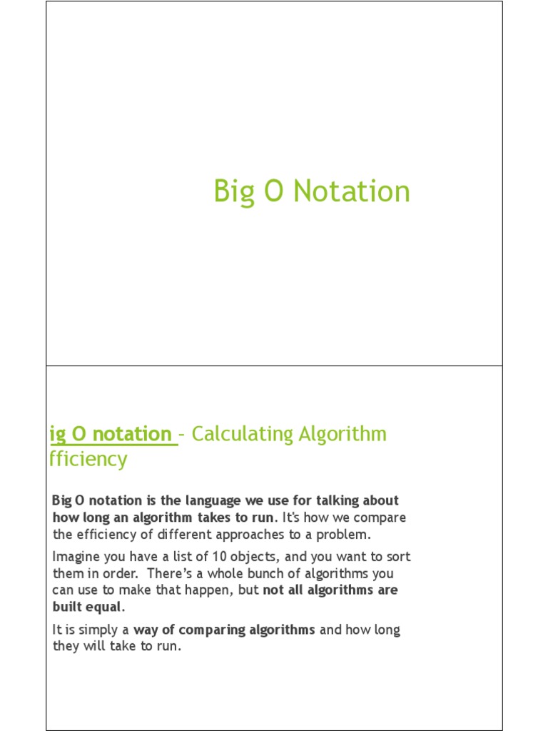 Big O Notation (Compatibility Mode) | PDF | Time Complexity | Logarithm