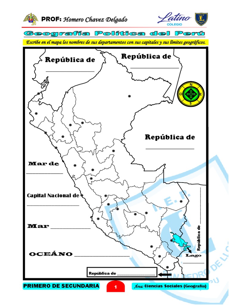 PERÚ MAPA MUDO | PDF