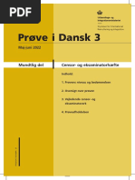Prøve I Dansk 2 PD2 - V2018 - P.nr.08 | PDF