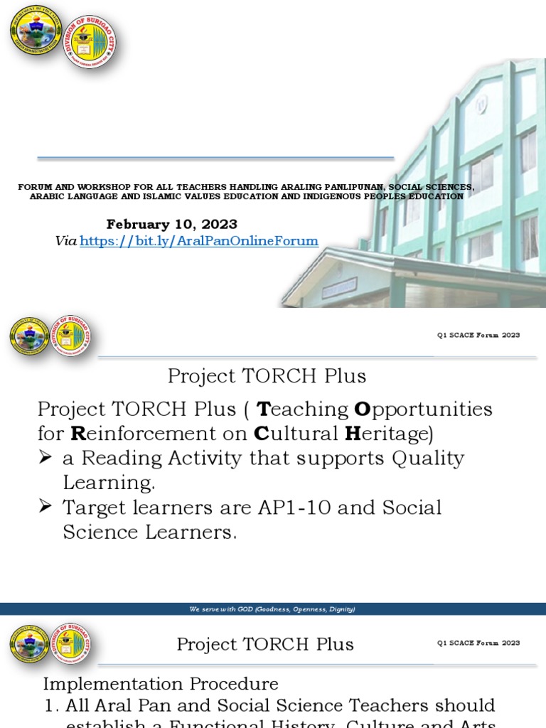 Project TORCH Plus During Forum | PDF | Learning | Cognitive Science