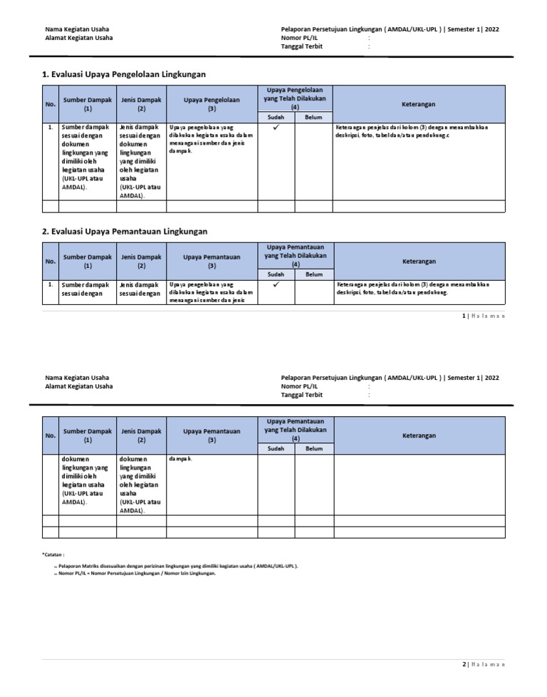 Format Matriks | PDF