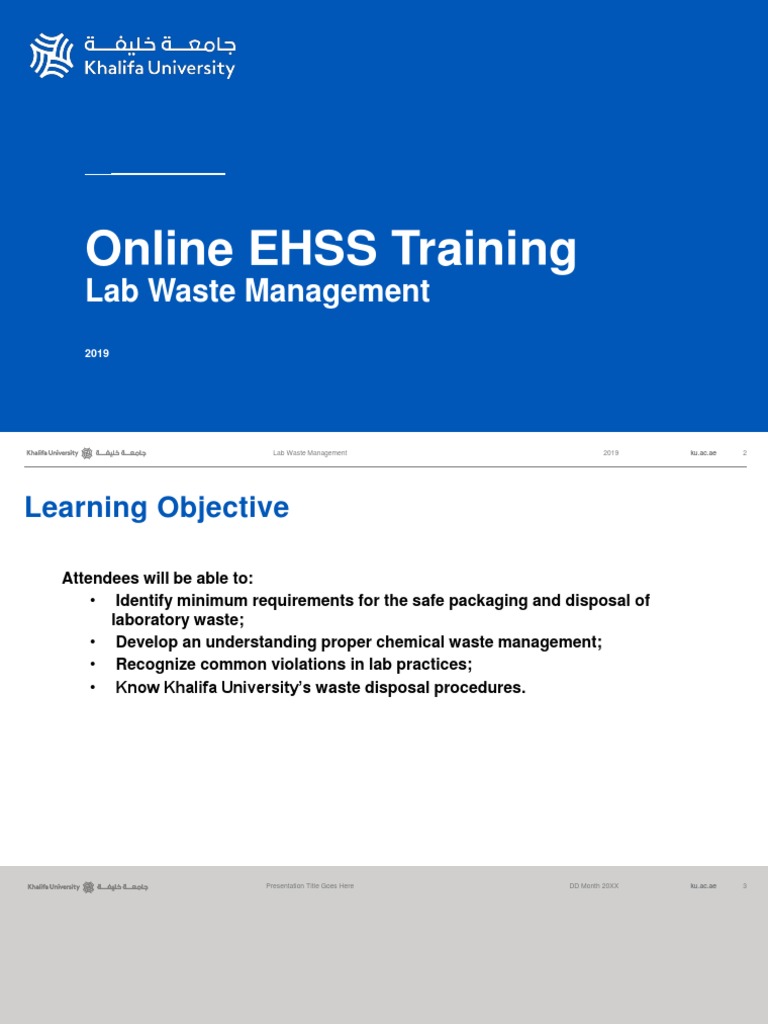 Lab Waste Management | PDF | Waste | Laboratories