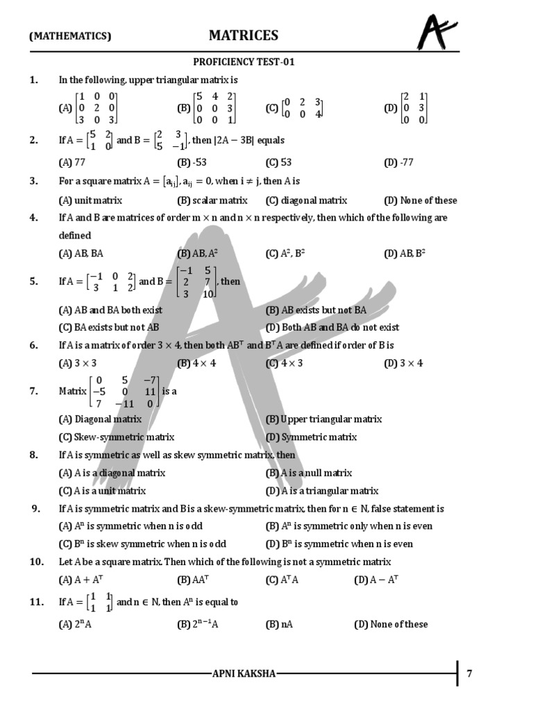 Matrix | Download Free PDF | Matrix (Mathematics) | Determinant
