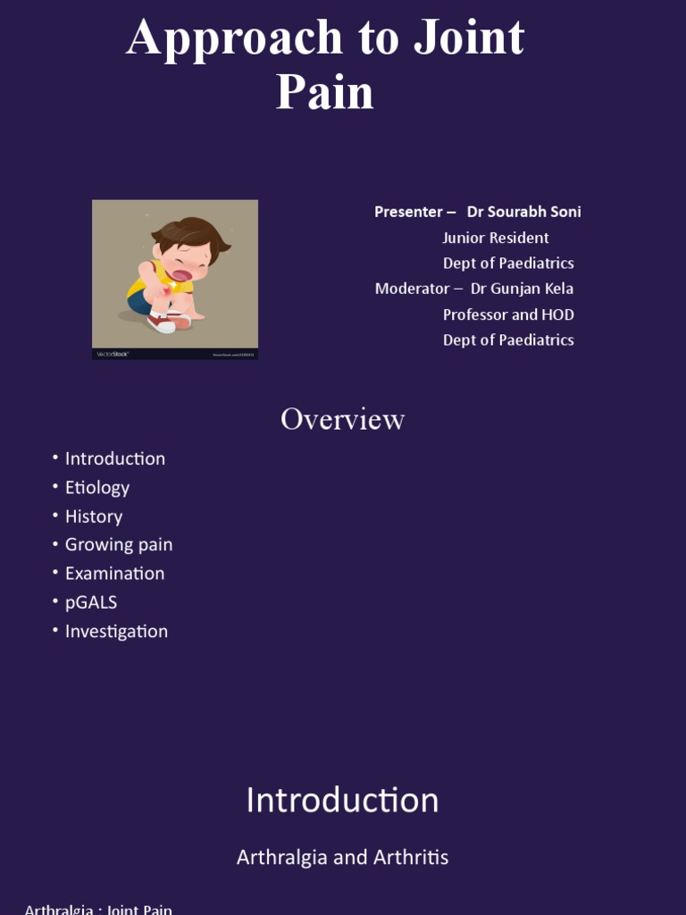 Pediatric Joint Pain Insights | PDF | Arthritis | Rheumatoid Arthritis