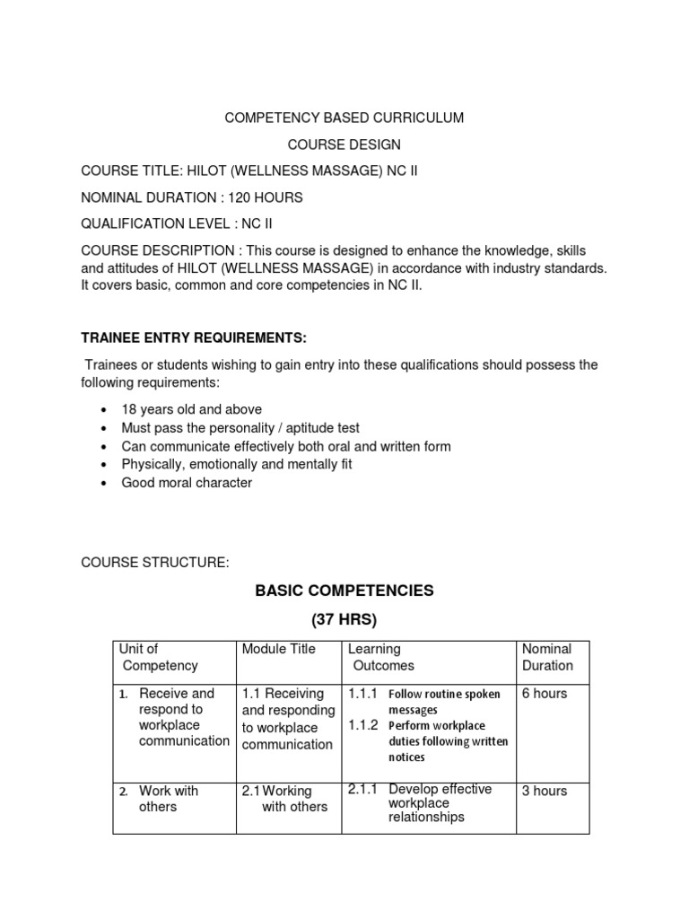 CBC HILOT WELLNESS 21st | PDF | Occupational Safety And Health ...