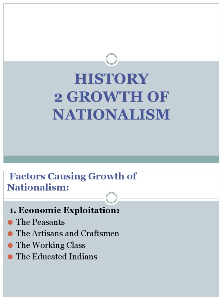 Growth of Nationalism | PDF