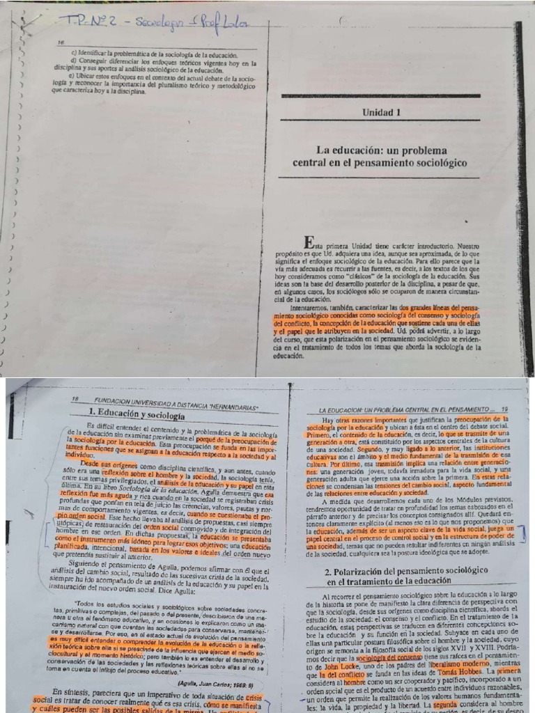 Educacion- Un Problema Central - Agulla | PDF