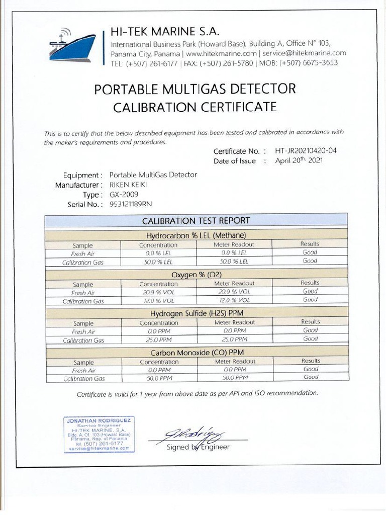 Portable Multigas Detector GX 2009 | PDF