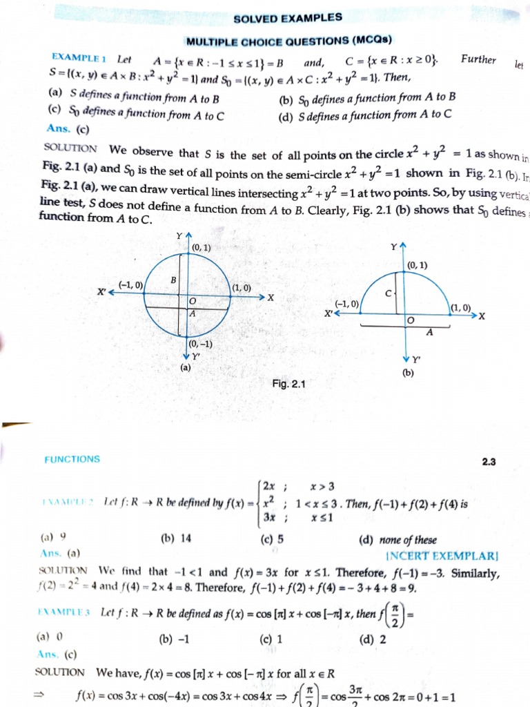 Functions and Mappings: Solved Examples | PDF | Function (Mathematics) | Mathematical Logic