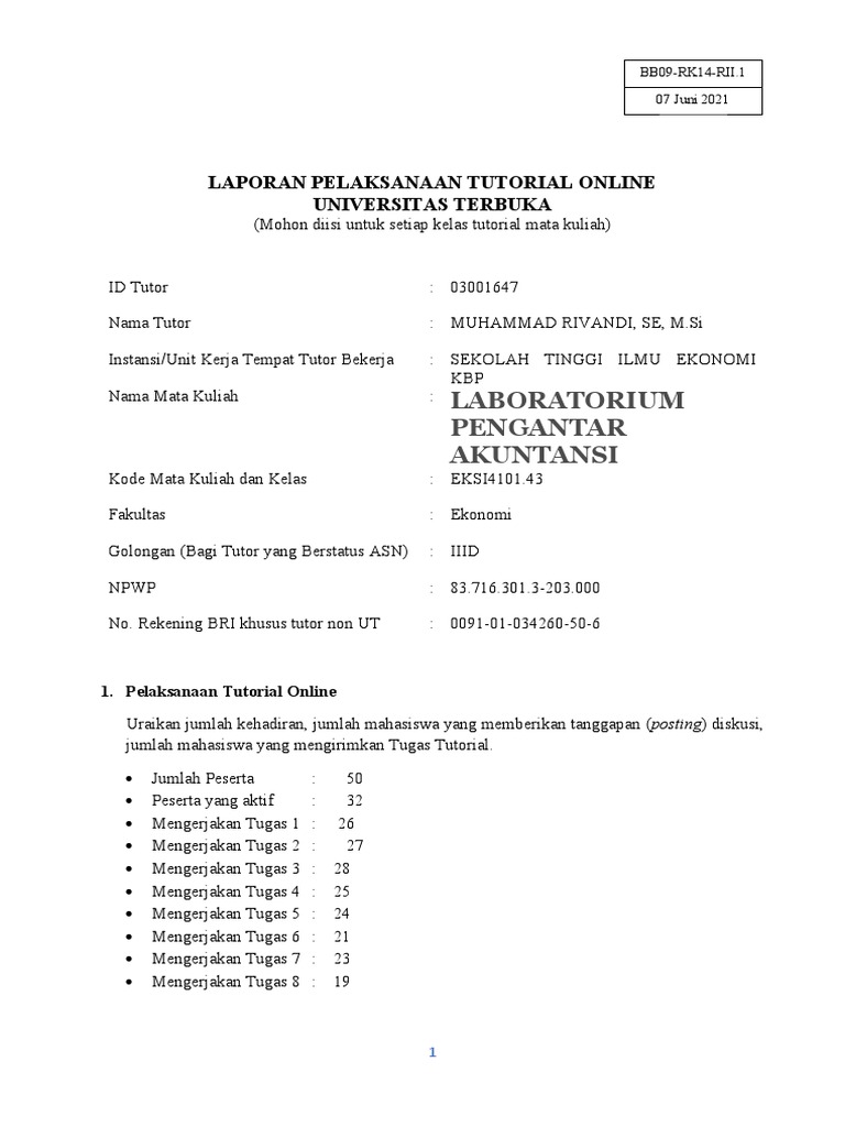 Muhammad Rivandi, Se, M.si - Eksi 4101.43 Laboratorium Pengantar ...
