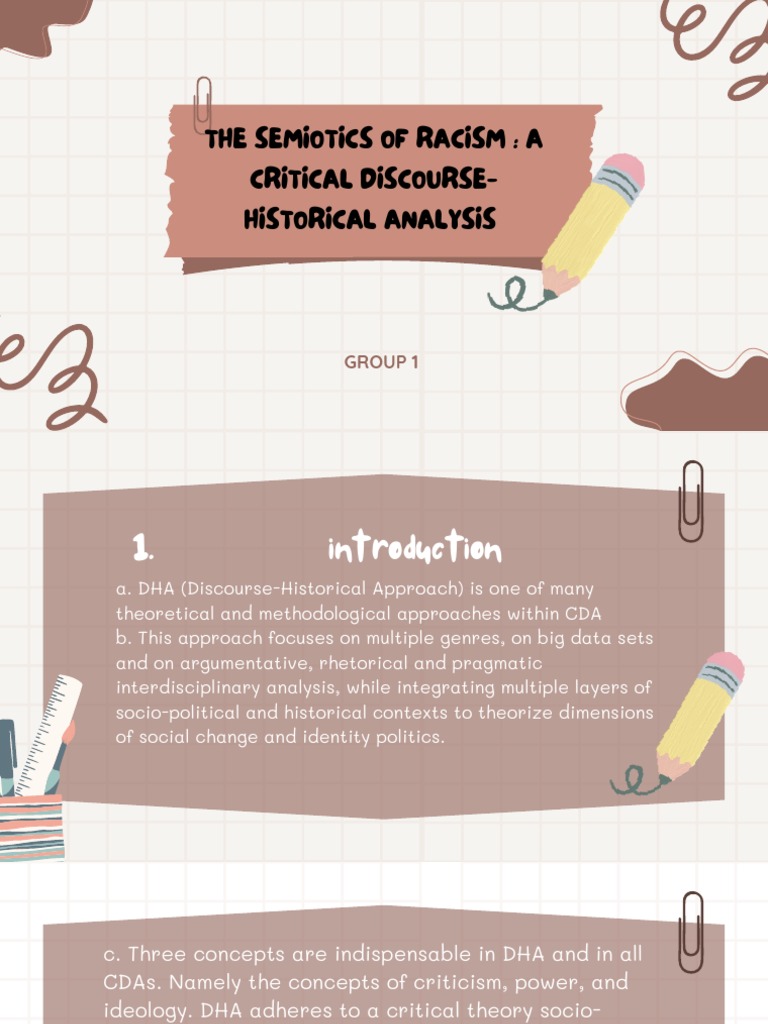 The Semiotics of Racism A Critical Discourse-Historical Analysis | PDF ... The Semiotics of Racism A Critical Discourse-Historical Analysis | PDF ...