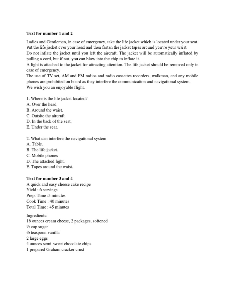 Procedure Text | PDF | Cakes | Compact Disc