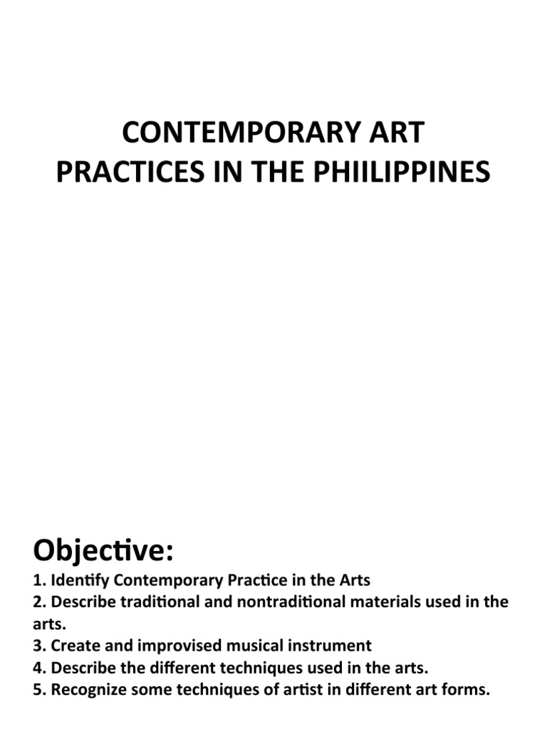 Contemporary Arts Practices in the Philippines | PDF | Cebu