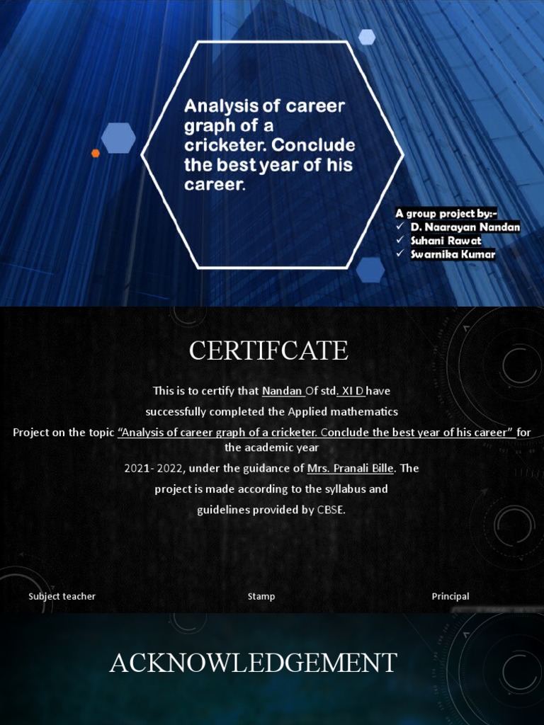 Applied Maths Project | PDF | Ball And Bat Games | Games Of Physical Skill