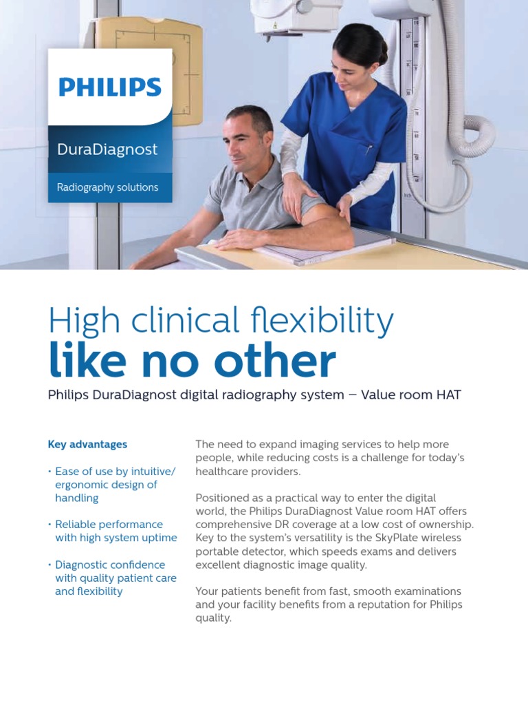 Philips DuraDiagnost with SkyPlate Detector | PDF | Radiography ...