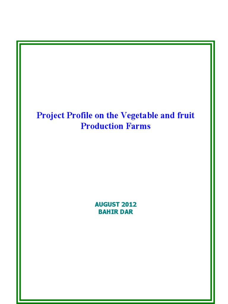 Fruit and Vegetable Farming | PDF | Vegetables | Agriculture