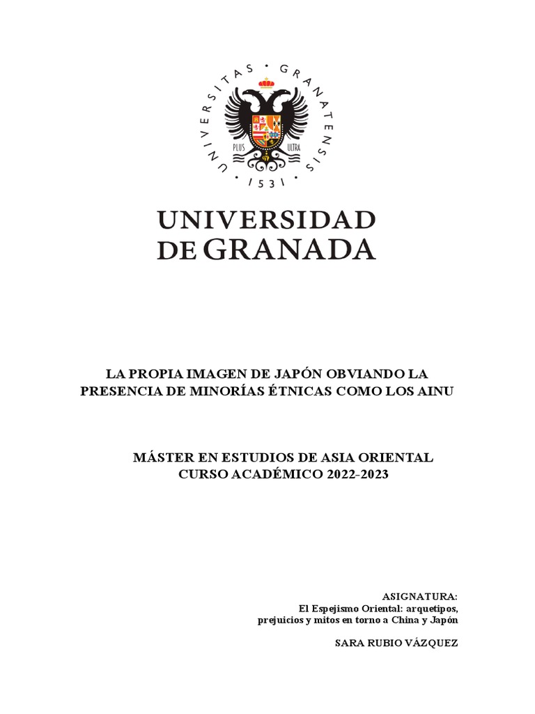La Propia Imagen de Japón Obviando La Presencia de Minorías Étnicas ...