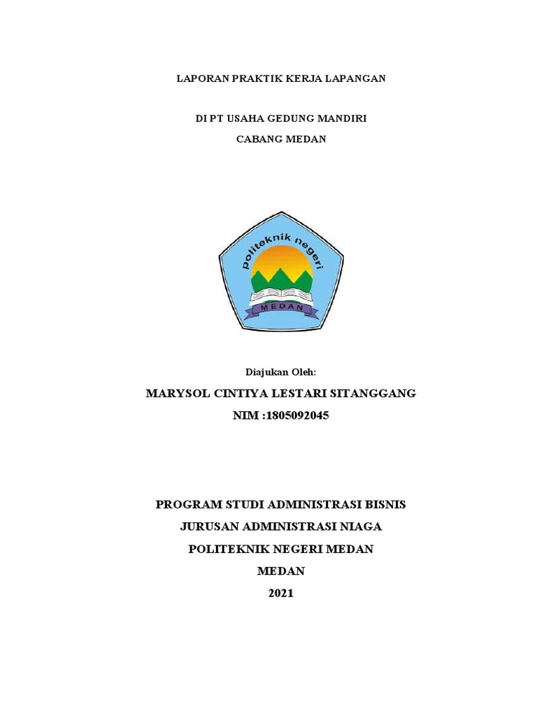 Revisi Laporan Praktik Kerja Lapangan Cover, Bab 1 - Bab 3 | PDF