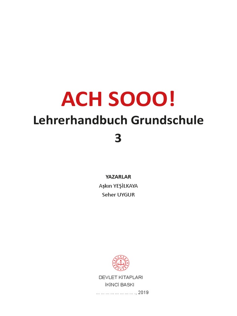 Ach Sooo 3 Lehrerhandbuch | PDF