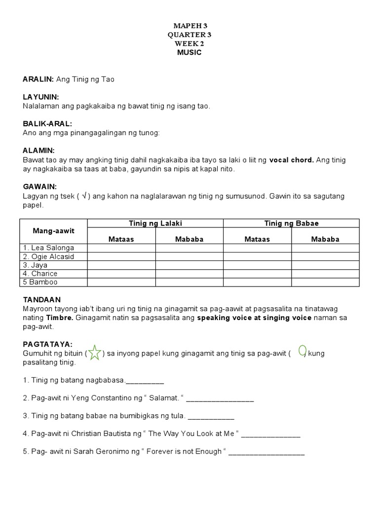 MAPEH-3-SLM-Q3-W2-edited | PDF