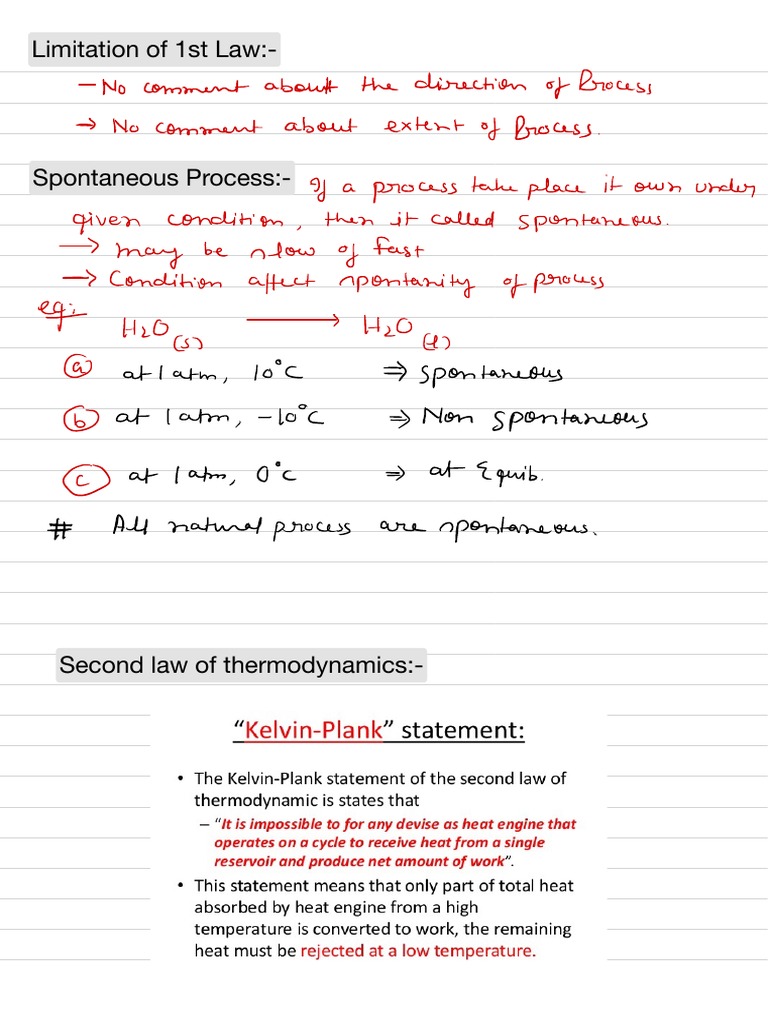 Thermodynamics 2 (IITian Notes - Kota) | PDF | Entropy | Systems Theory