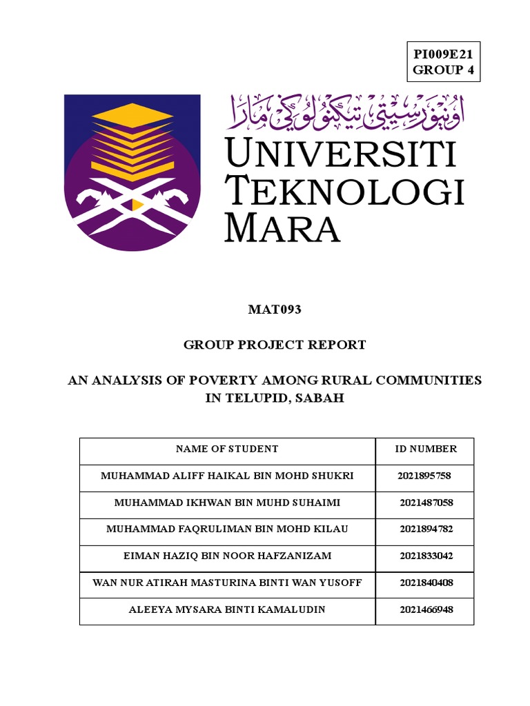 Mat093 G4 Project Report | PDF