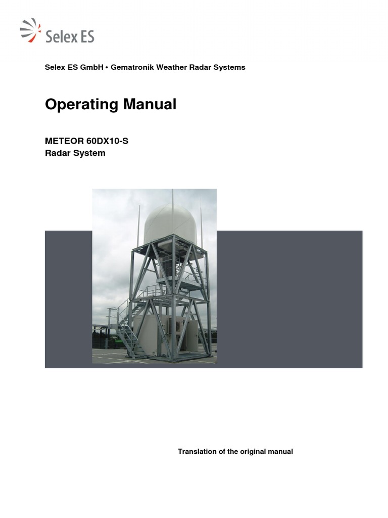 01 Radar System METEOR 60DX10-S Operating Manual en 2018-04-12 ...