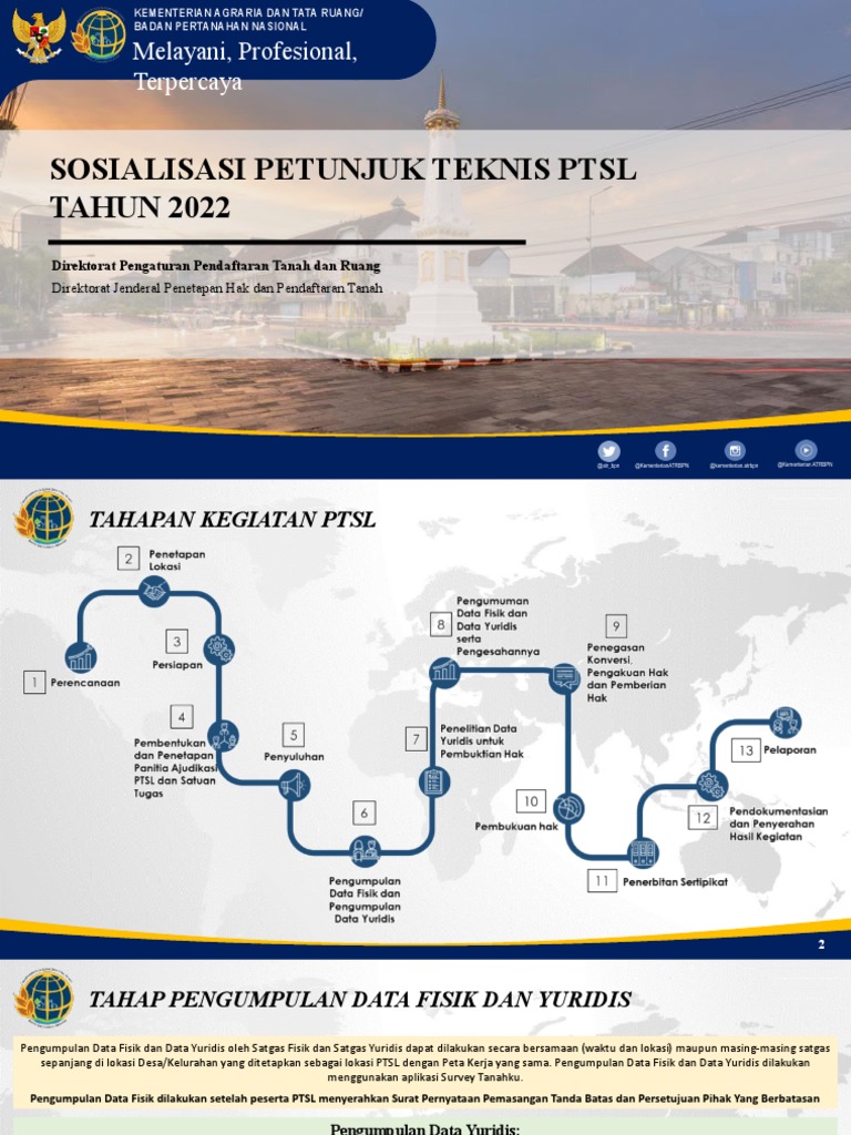 Sosialisasi PTSL 2022: Panduan Teknis | PDF