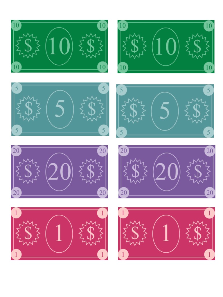 Dinero Plantilla | PDF