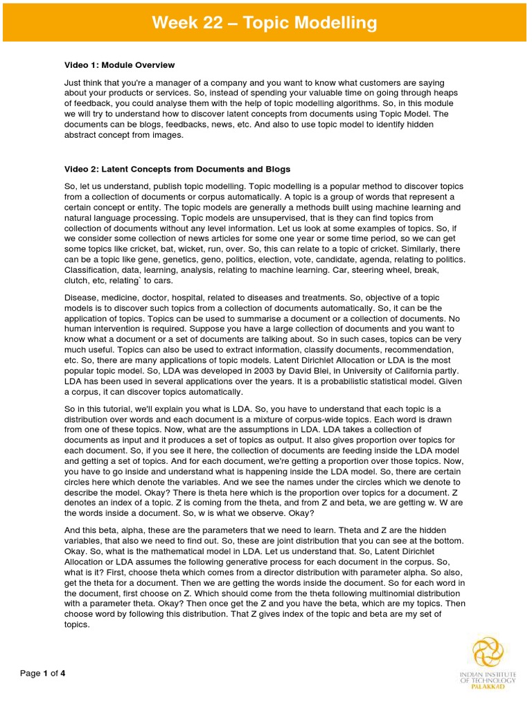 IIT-P ADS Week 22 Transcripts | PDF | Applied Mathematics | Cybernetics