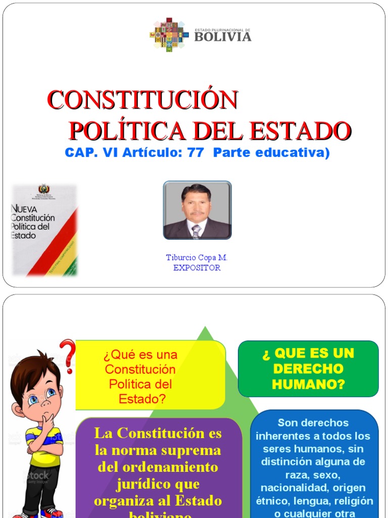 Constitución Política Del Estado De Bolivia Pdf Bolivia Derecho