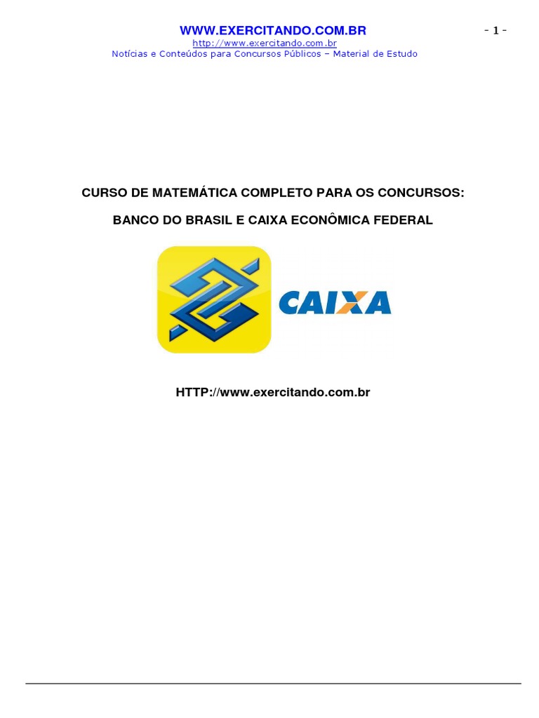 Curso de Matematica Completo para Os Con | PDF