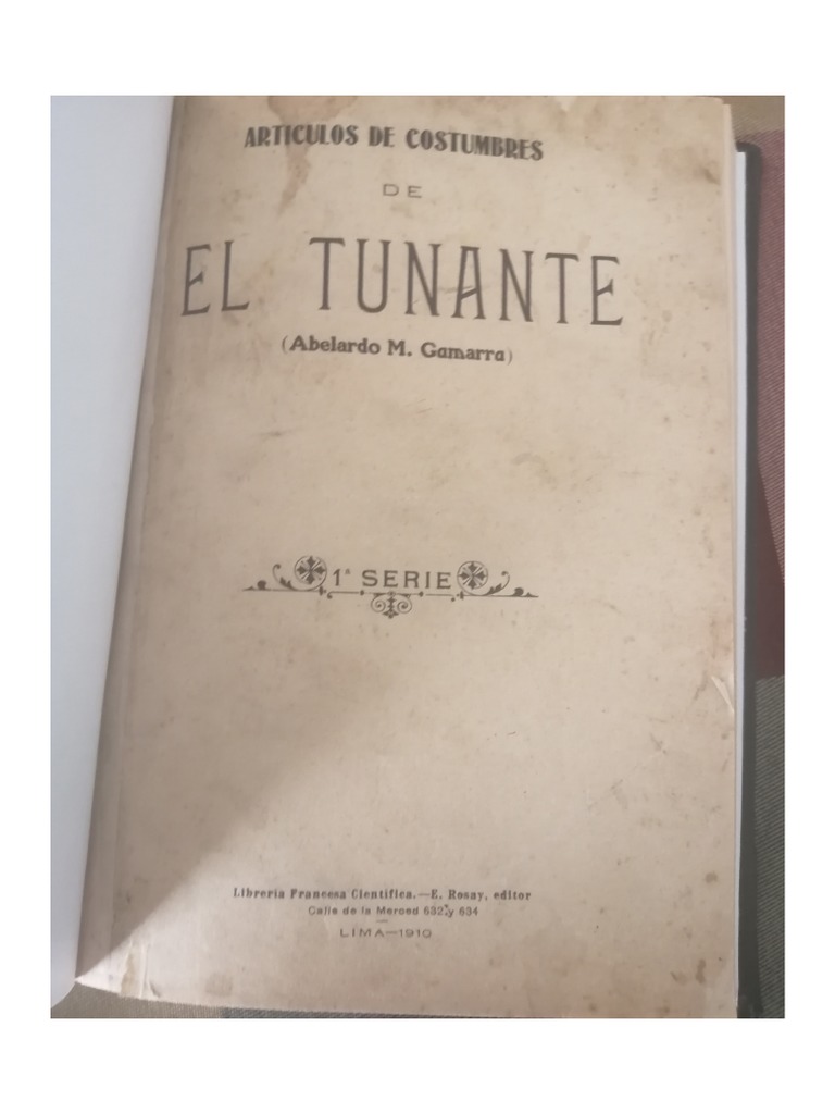 Negocito Redondo - El Tunante 1910 | PDF
