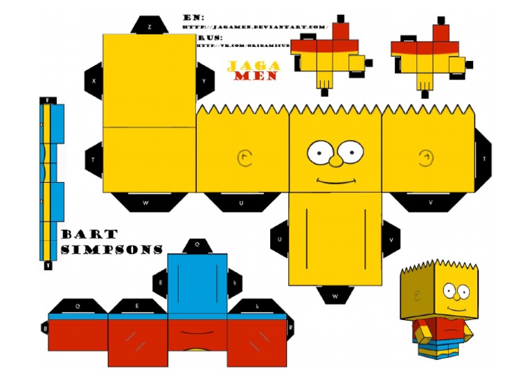 Bart Simpsons Paper Toy Paper Craft | PDF