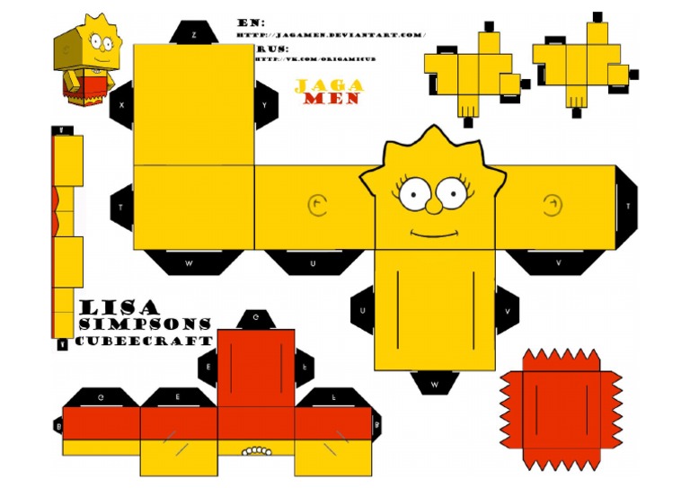 Lisa Simpsons Paper Toy Paper Craft | PDF
