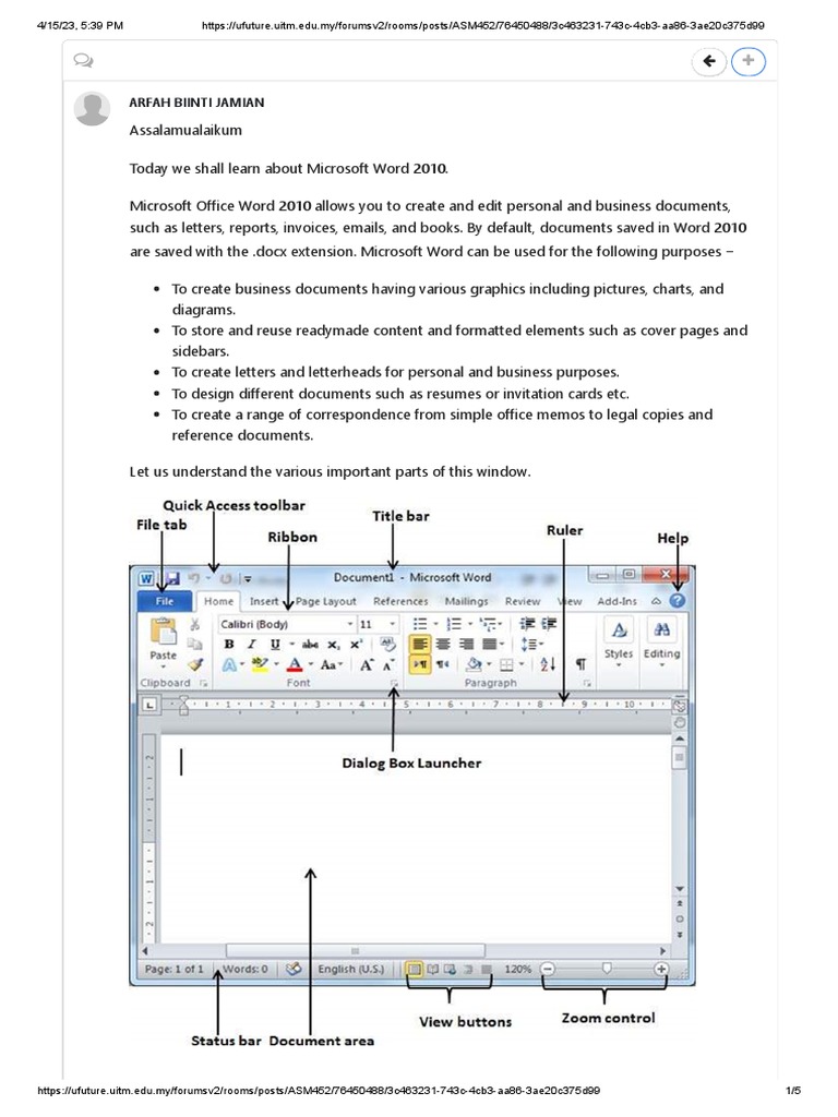 Ms Microsoft Office - Word | Download Free PDF | Microsoft Word | Computing