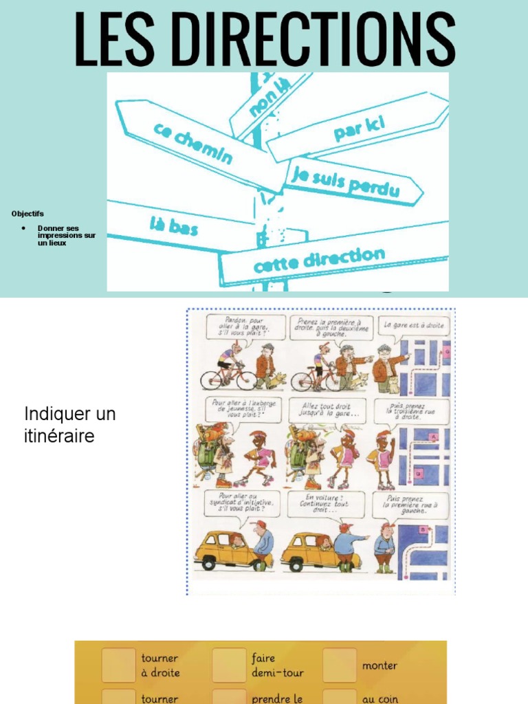 Les Directions | PDF | Morphologie linguistique | Linguistique