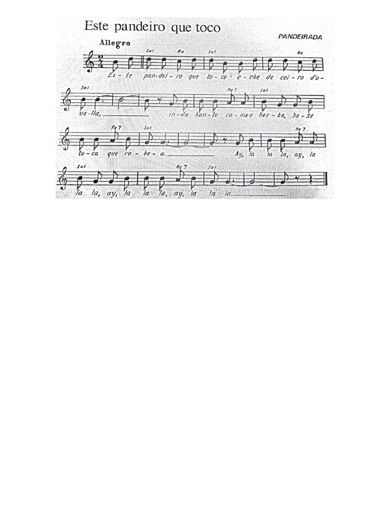 Este Pandeiro Que Toco | PDF