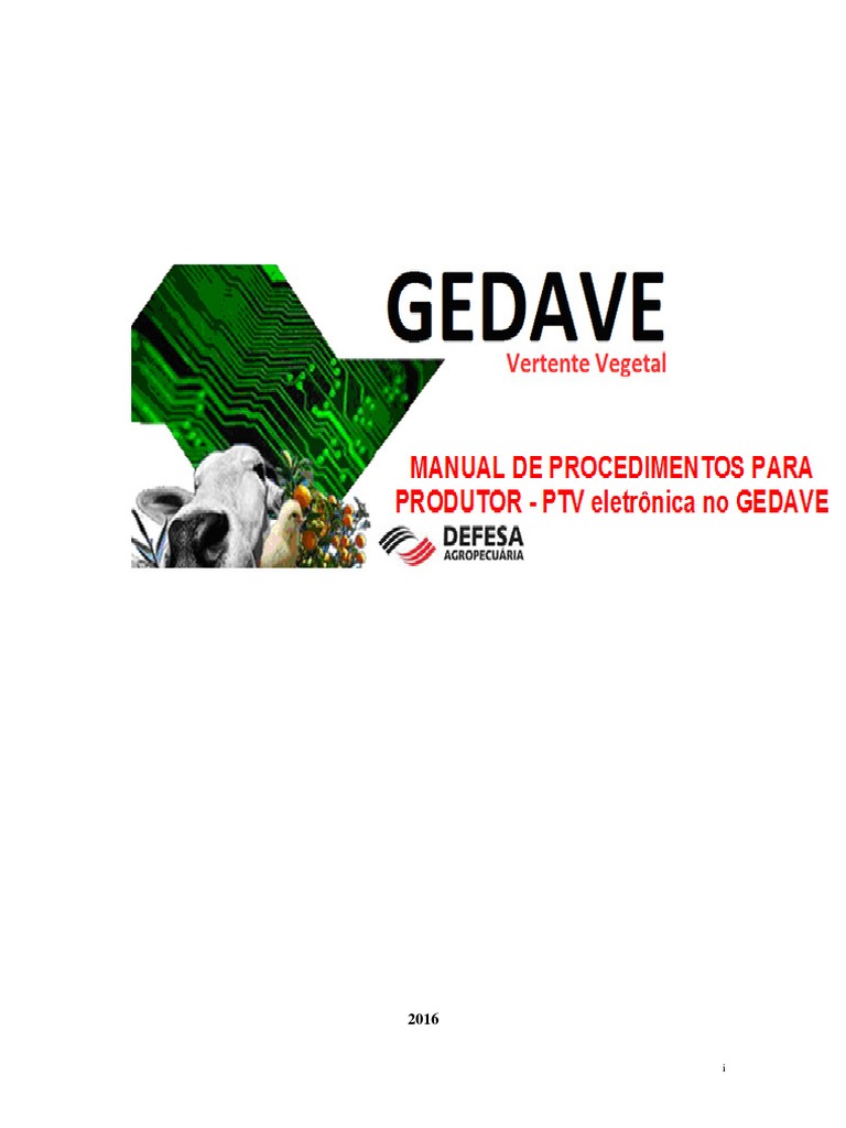 GEDAVE-Manual-PTVe - Produtor v2.1 | PDF