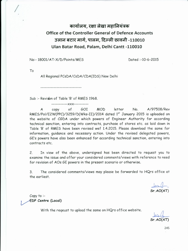 Revision of Table RMES | PDF