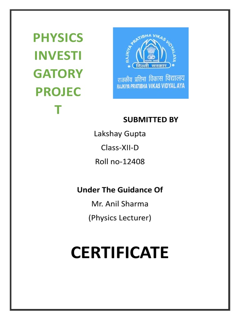 Physics Project | PDF | Electromagnetic Radiation | Optics Physics Project | PDF | Electromagnetic Radiation | Optics