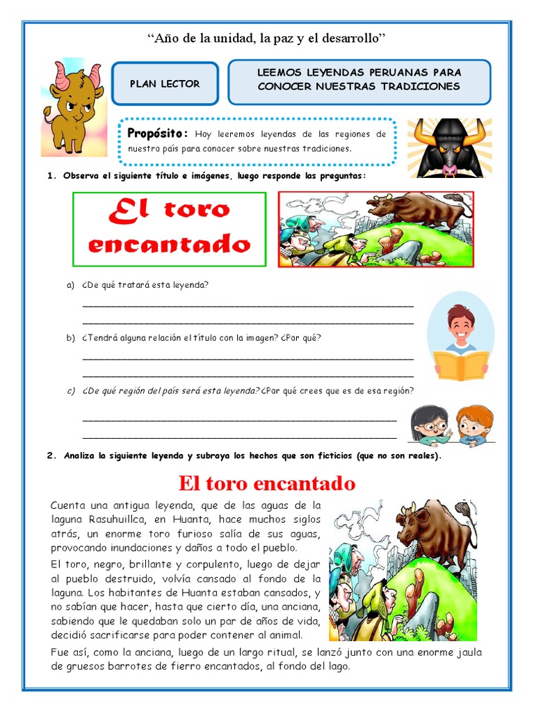 Ficha-Juev-Pl-Leemos Leyendas para Conocer Nuestras Tradiciones | PDF Ficha-Juev-Pl-Leemos Leyendas para Conocer Nuestras Tradiciones | PDF