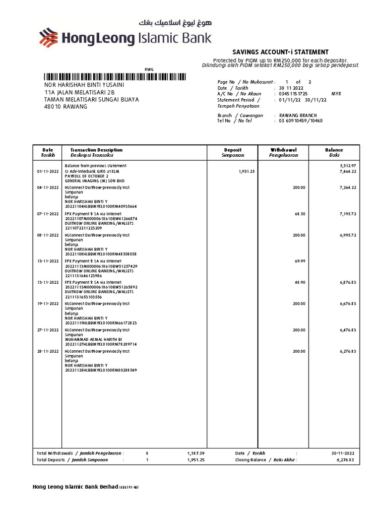 Payroll Saving Acc-I 112022 | PDF | Banks | Banking Technology