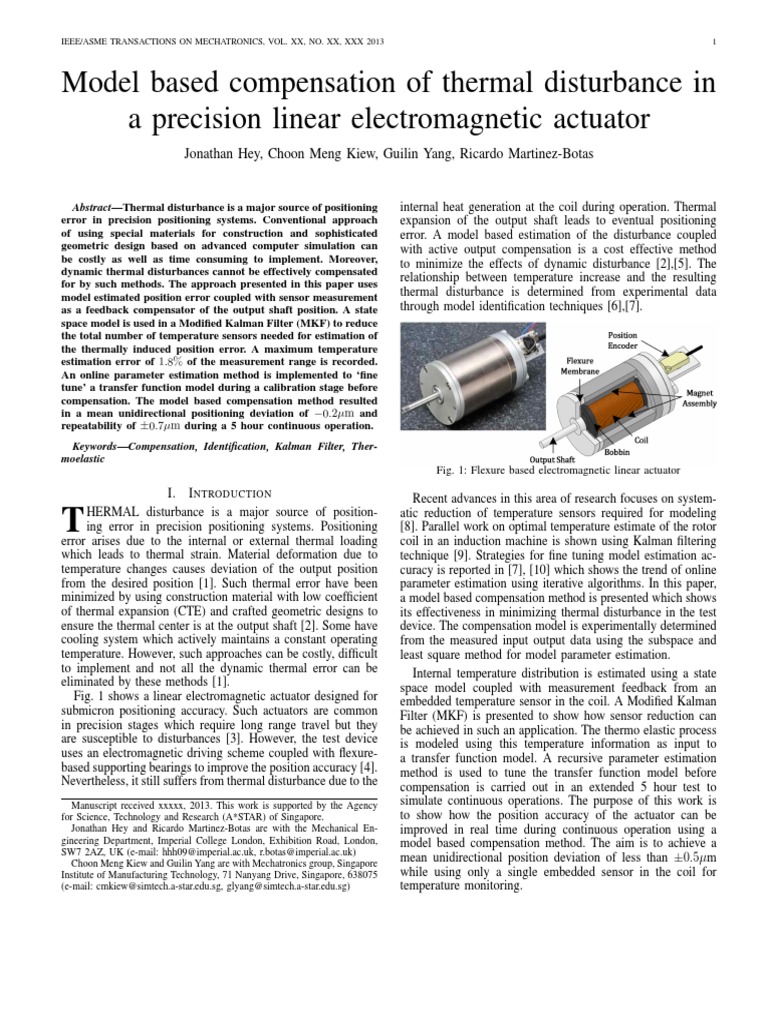小论文 - Model-Based Compensation of Thermal Disturbance in a Precision ...