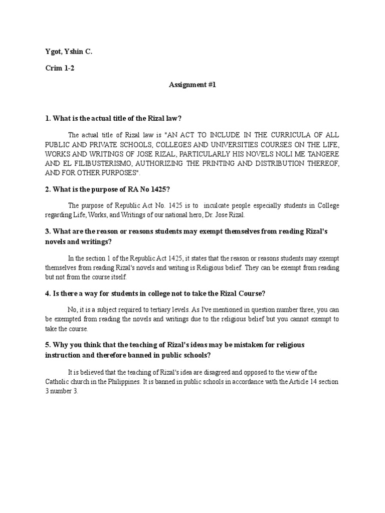 Assignment#1 Ygot | PDF