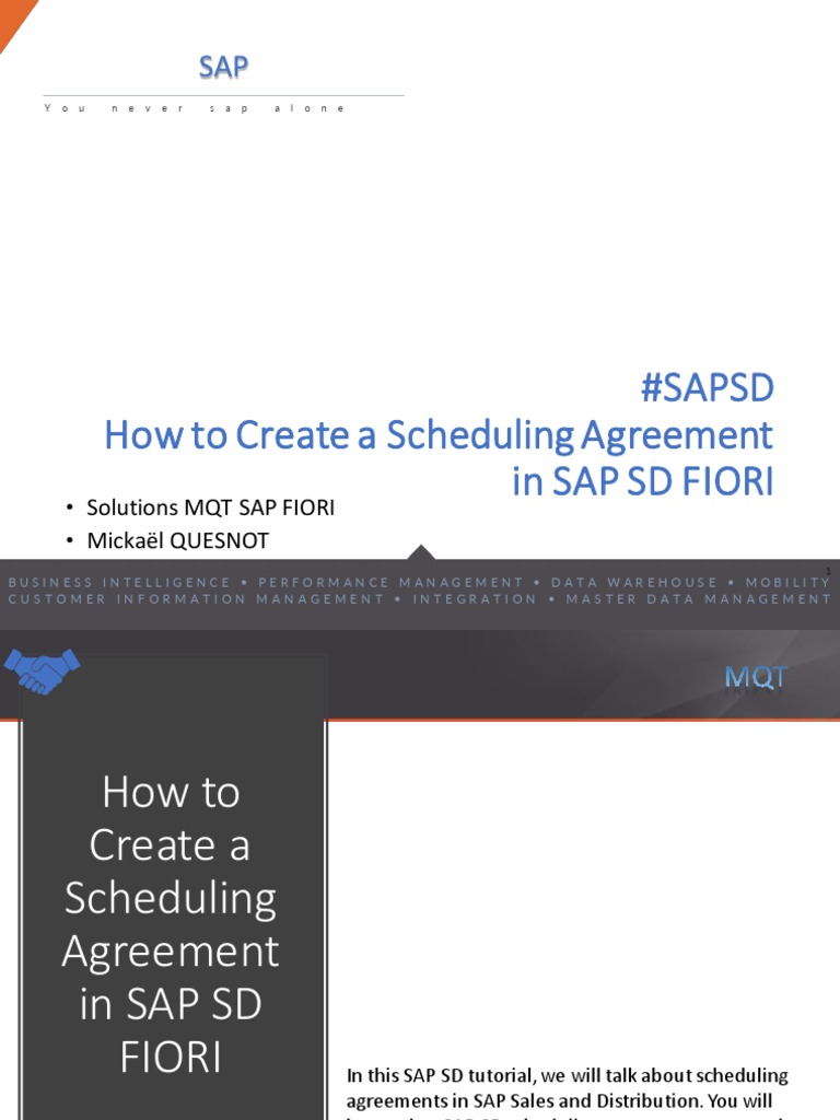 How To Create A Scheduling Agreement | PDF | Pricing | Computing