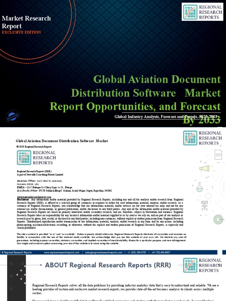 Aviation Document Distribution Software Market With Manufacturing ...
